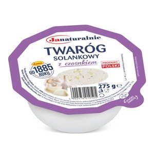 Twaróg solankowy z czosnkiem Jana 275 g – AuchanPL Artykuły spożywcze ...