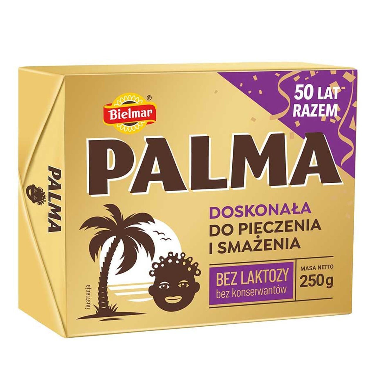 Margaryna Palma do pieczenia i smażenia bez laktozy Bielmar 250 g ...
