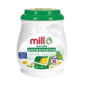 Kapsułki do prania Duo Caps uniwersalne Mill 50 kapsułek – AuchanPL Artykuły spożywcze online i ...