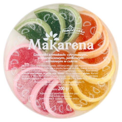Galaretka Makarena owocowa arena Pomorzanka 200 g – AuchanPL Artykuły ...