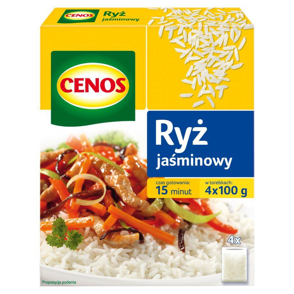 Ryż jaśminowy Cenos 4 x 100 g – AuchanPL Artykuły spożywcze online i oferty