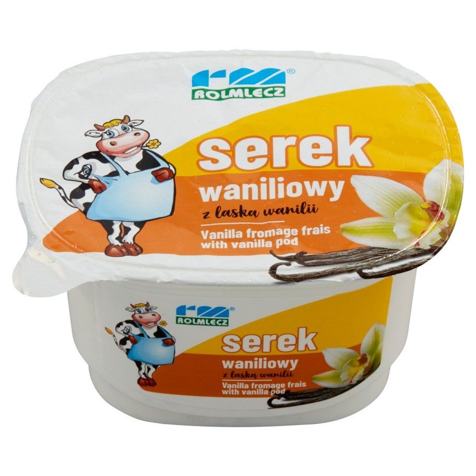 Serek homogenizowany waniliowy z laską wanilii Rolmlecz 150 g ...